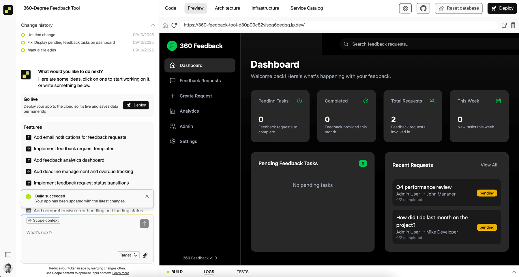 Leap - AI developer agent that builds and deploys apps to your cloud